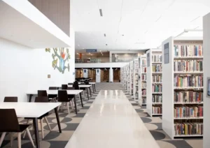Study Area In A Library - Whittier Public Library Foundation
